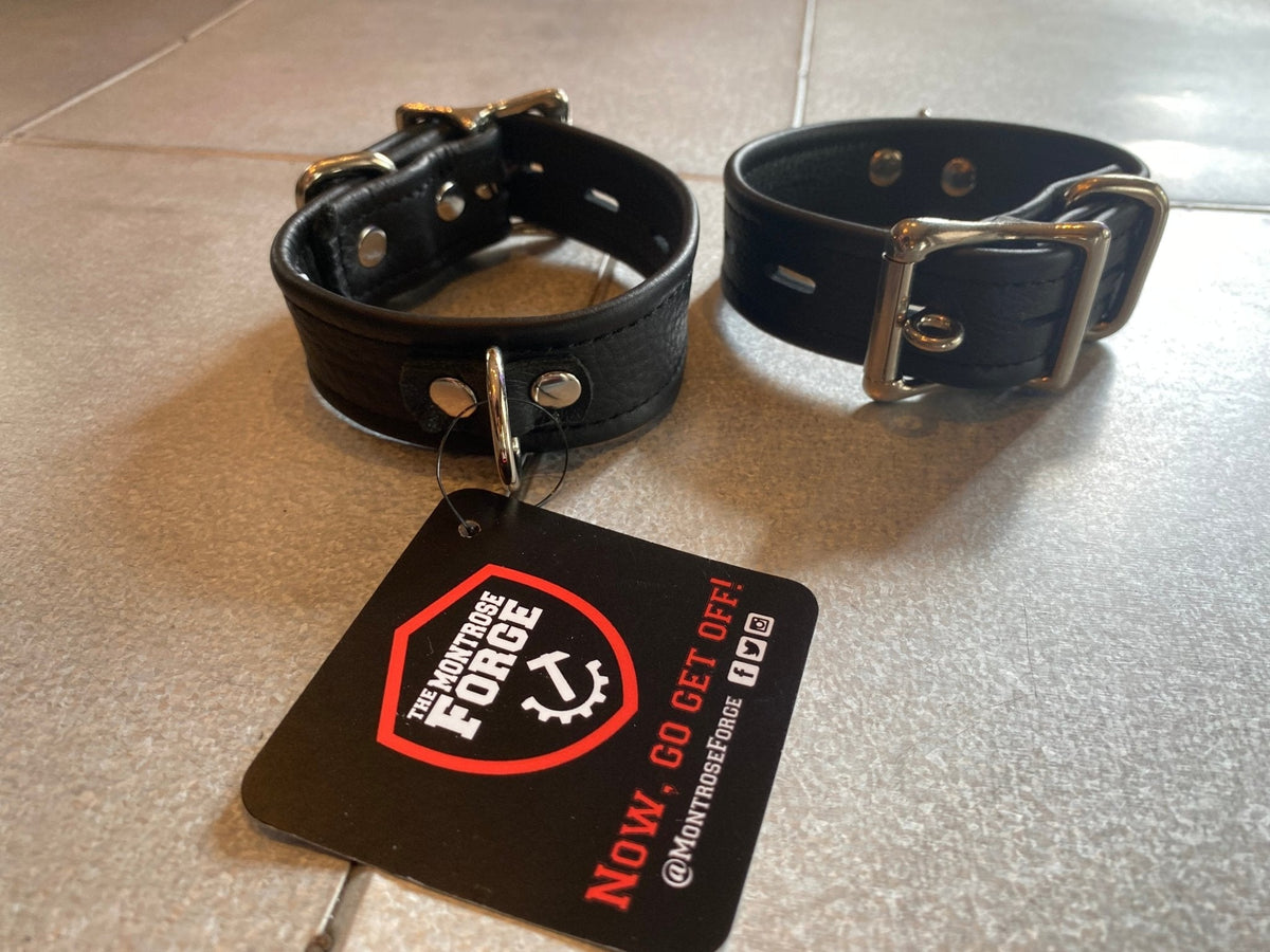 Thin Locking Buckle Wrist Restraints - The Montrose Forge