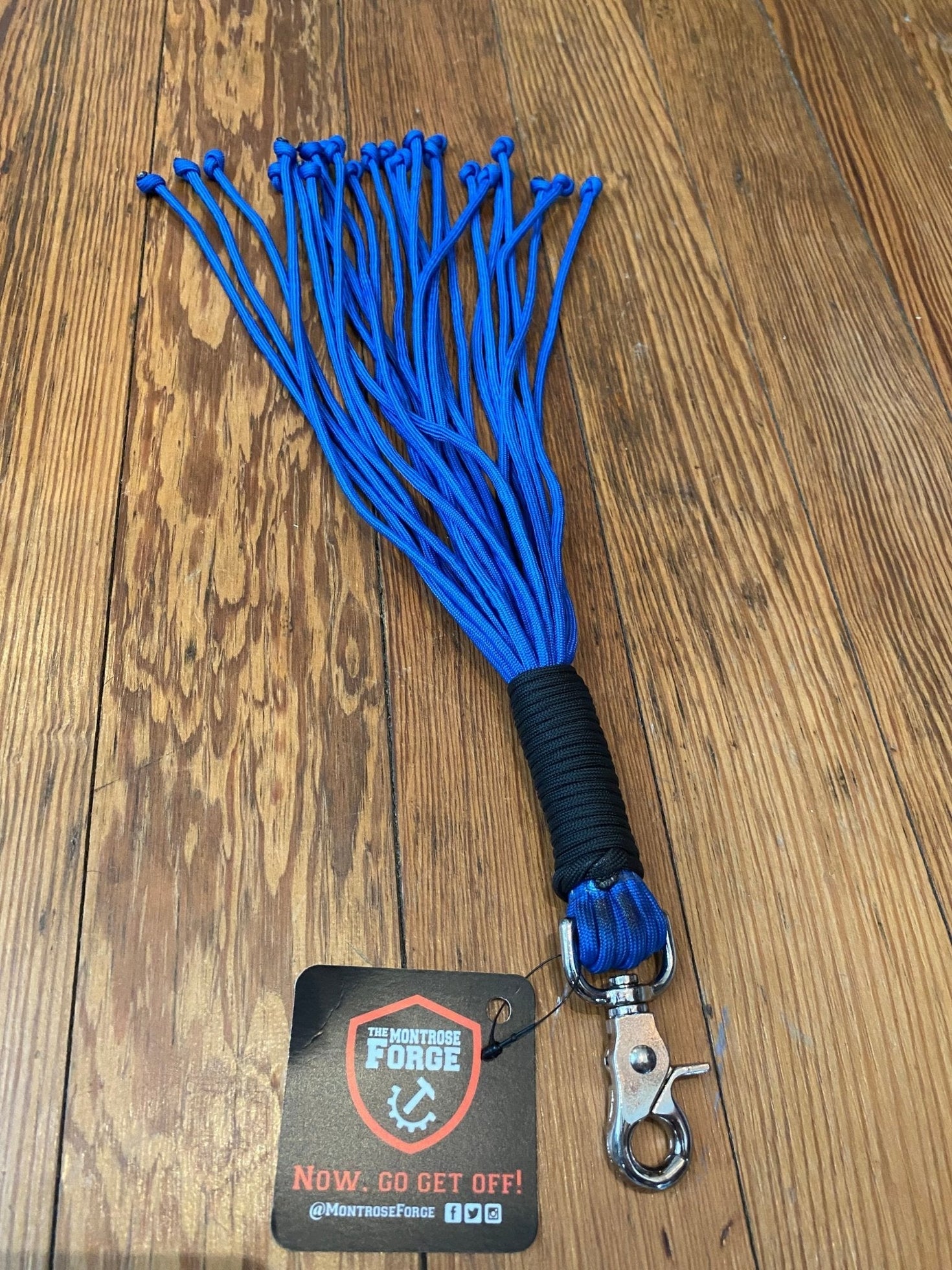 Paracord Flogger - Blue - Lilith’s Way – The Montrose Forge