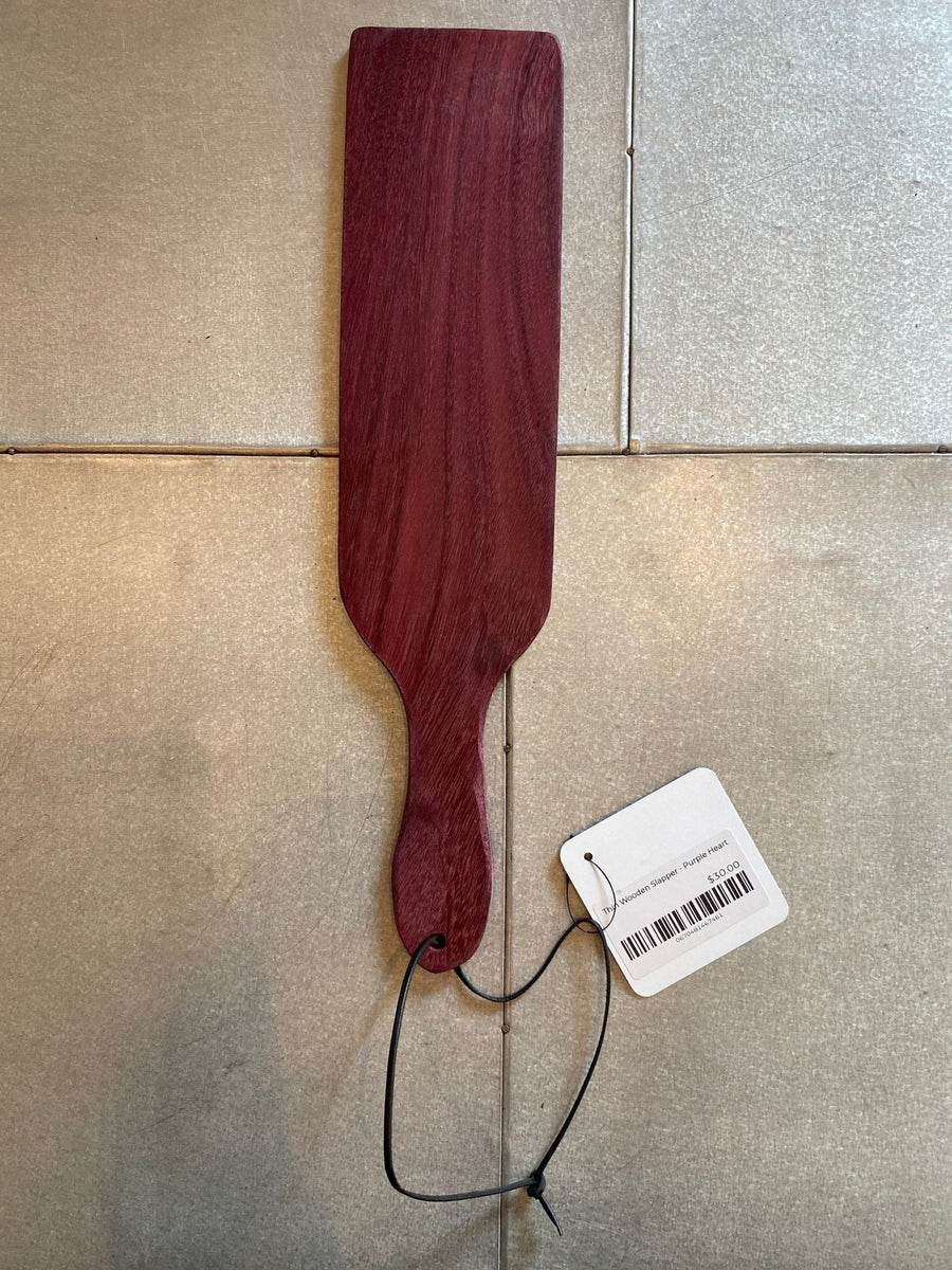 Thin Wooden Slapper - Purple Heart - Lilith’s Way – The Montrose Forge
